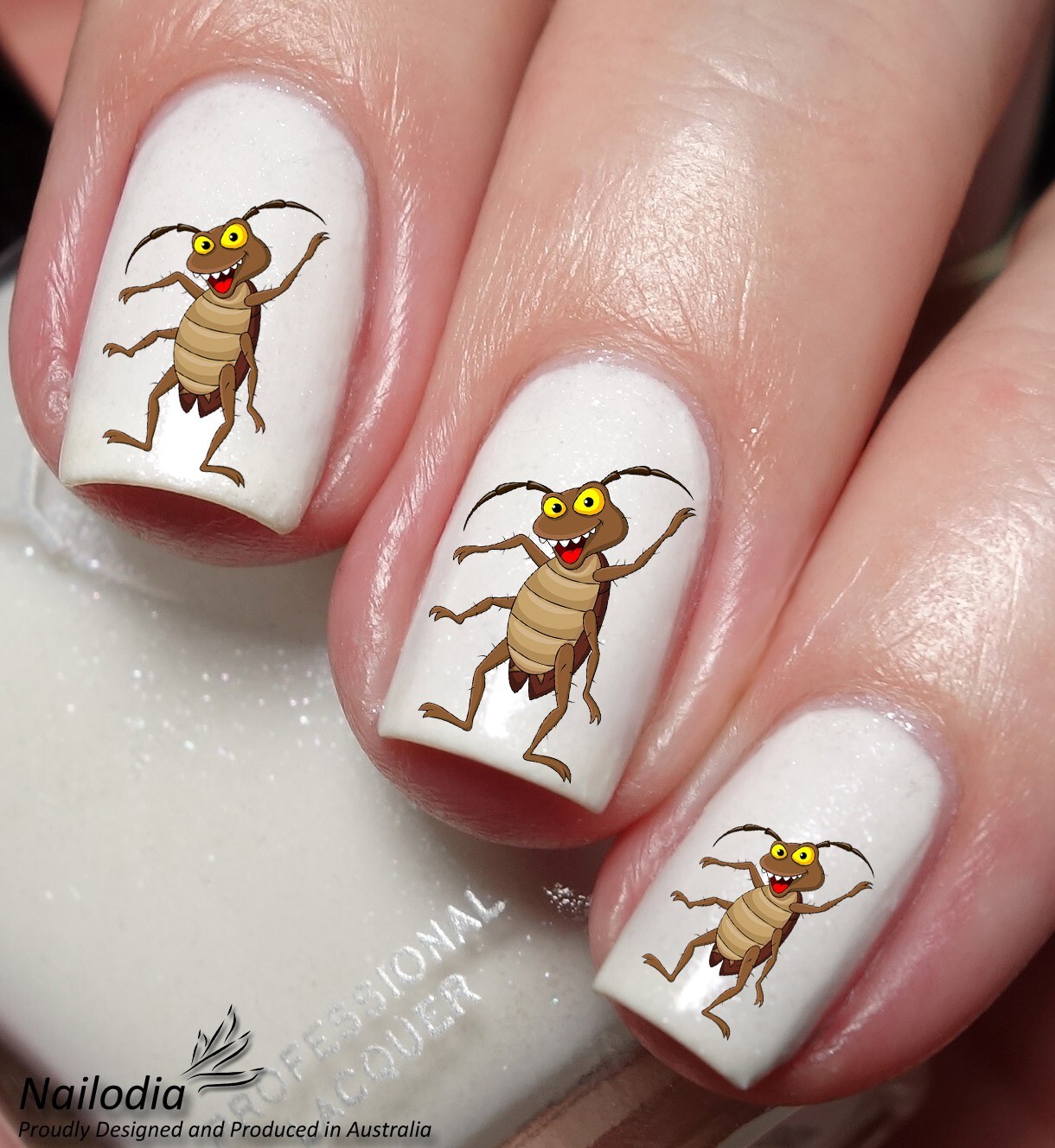 Cockroach Nail Art Decal Sticker Water Transfer Slider - Bug Theme ...