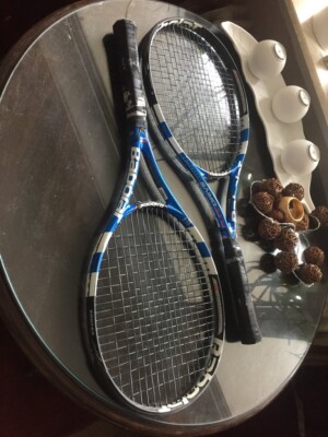 Zwei Tennisschläger Racket Babolat Pure Drive Andy Roddick 315g L4 ...