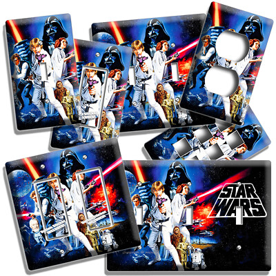 RETRO 1977 FIRST STAR WARS LUKE SKYWALKER LIGHT SWITCH OUTLET WALL ...