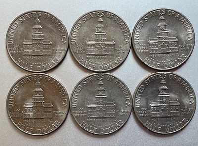 Bicentennial Half Dollar Missing Letters Errors Lot of 6 | eBay