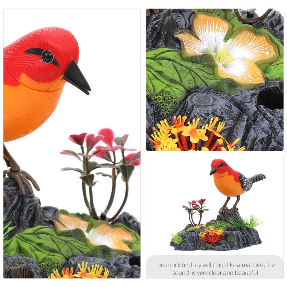 Electric Voice-activated Bird Toy Motion Singing Birds Sound Producing ...