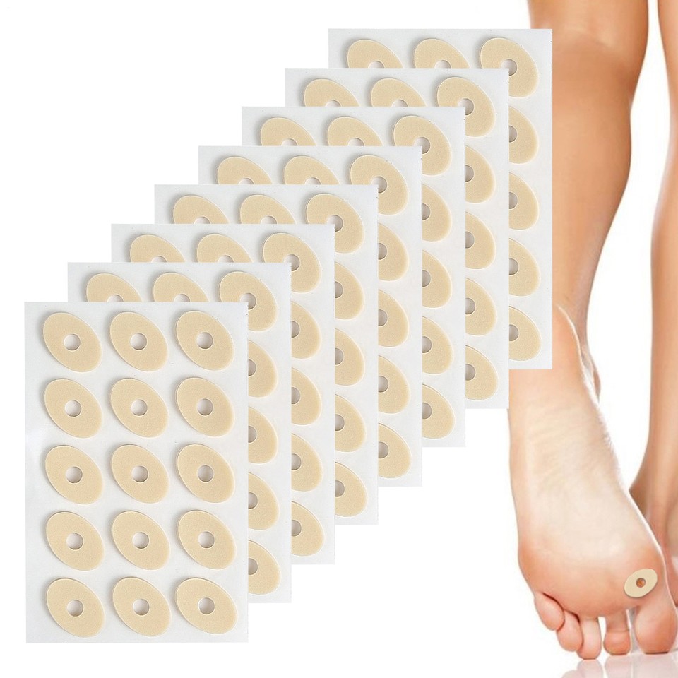 120Pcs Corn Foam Cushion Adhesive Protective Ring Pads Plasters Foot ...