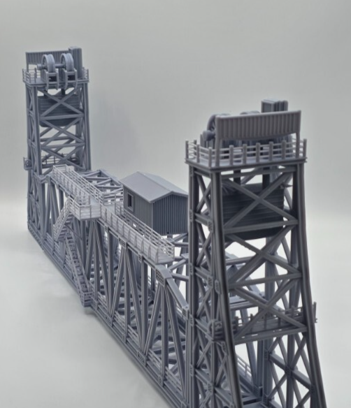 HO Scale Lift Bridge – Single Track | eBay