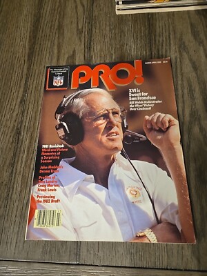Vintage Rare March April NFL PRO Magazine San Francisco 49'ers | eBay