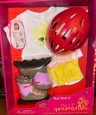 OUR GENERATION "ROLL WITH IT" ROLLER SKATES AND OUTFIT NEW IN BOX | eBay