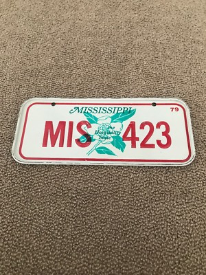 Vintage Mini Mississippi State License Plate 1970's Rare (JL) | eBay