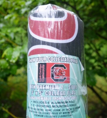 SEALED BSI NCAA SOUTH CAROLINA GAMECOCKS 3' X 5' PREMIUM 2 SIDED FLAG ...