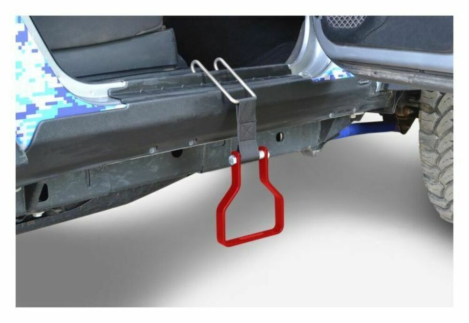 Steinjager Truck Cab Side Stirrup Step-Red Baron for Wrangler JK ...