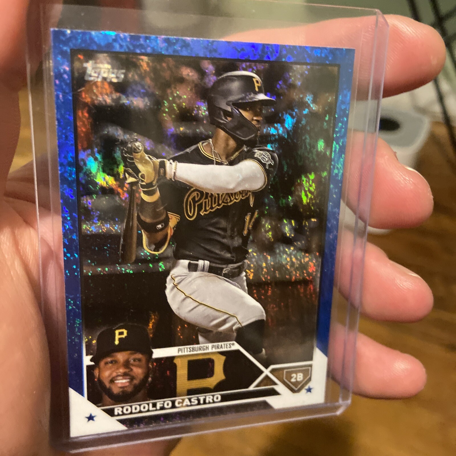 2023 Topps Series 2 Rodolfo Castro Blue Foil /999 RC SP #484 Pittsburgh ...