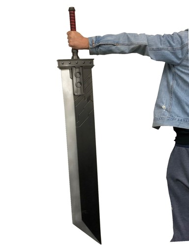 57" PU Foam Fantasy Medieval Broad Zweihander Sword Cosplay Costume ...