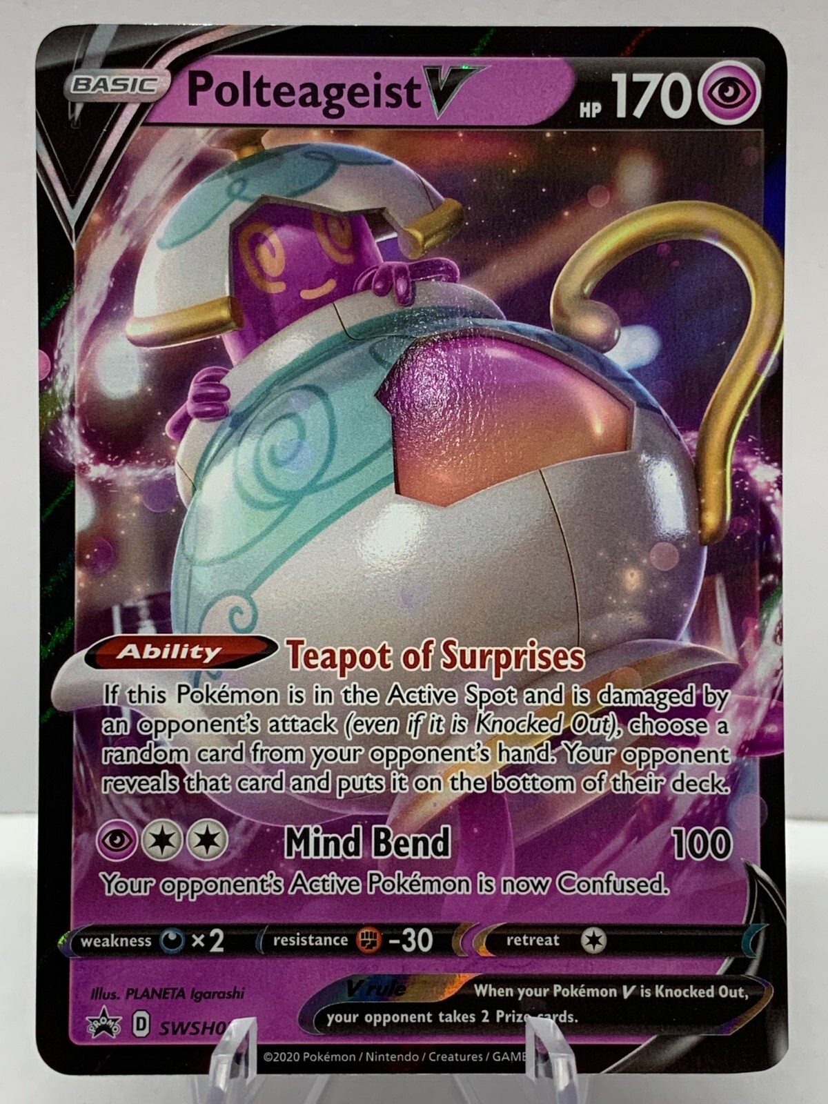 Pokemon Polteageist V SWSH021 Sword & Shield BLACK STAR PROMO | eBay