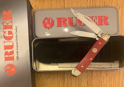 CASE RUGER RED PEANUT KNIFE NEVER USED IN BOX #10220 SS D9 | eBay