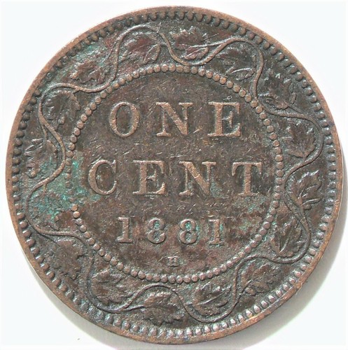 1881 H Canada Large Cent Closed V of Victoria #15807 | eBay