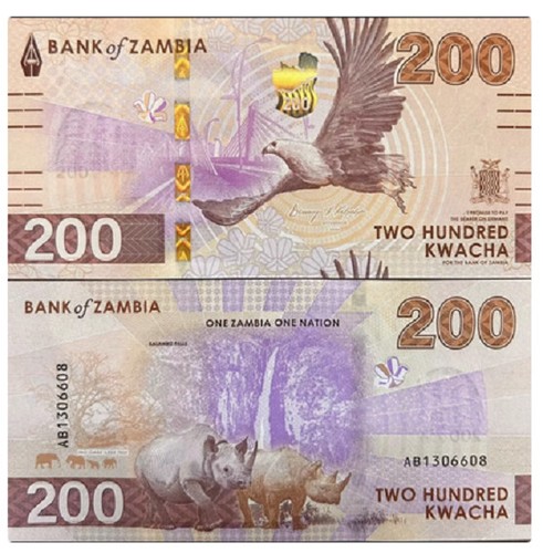 Zambia 200 Kwacha 2024 2025 P 66 UNC New Banknote | eBay