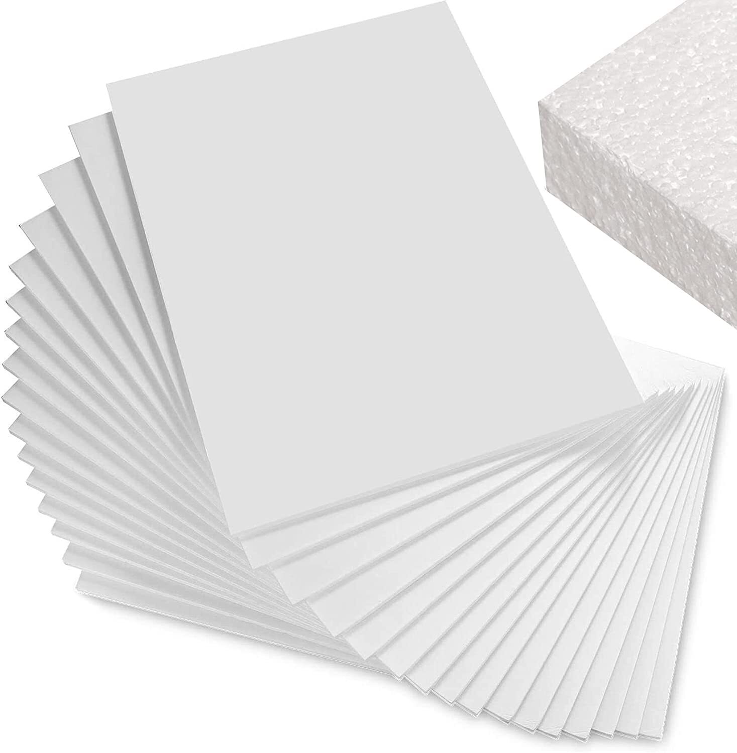 (600x400x25mm) FOAM PACKING SHEETS WHITE Polystyrene EPS Insulation ...