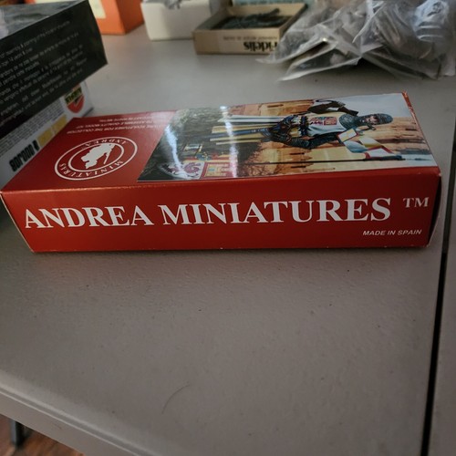 MINIATURAS ANDREA S8-F1 KNIGHT TEMPLAR MODEL KIT NIB 90MM WHITE METAL ...