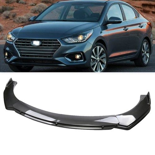 For Hyundai Accent Carbon Style Front Bumper Chin Lip Body Kit Splitter ...