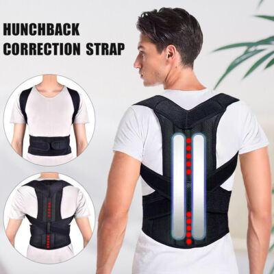 Adjustable Back Brace Straightener Scoliosis and Hunchback Posture ...