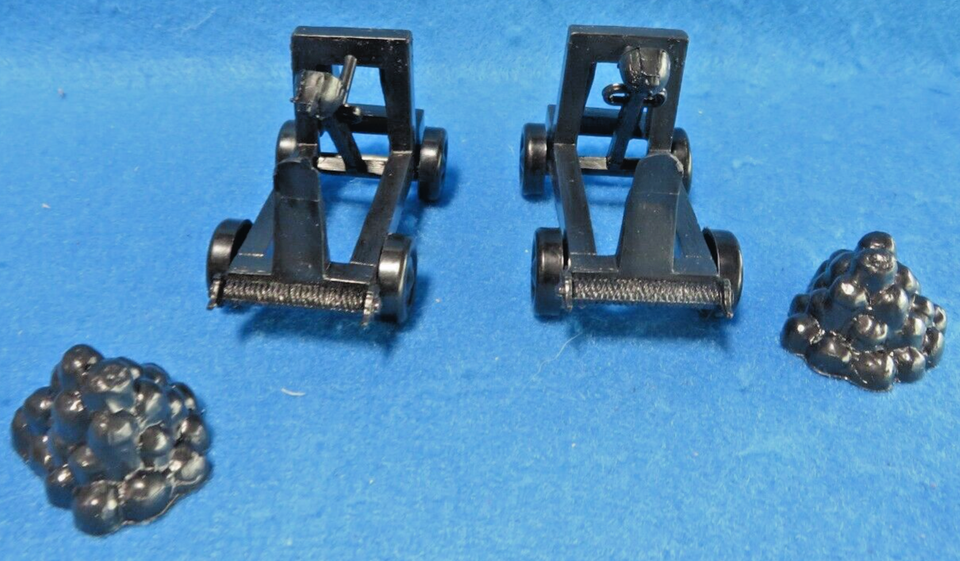 Marx Reissue Medieval Catapults X 2 w/ Rock Piles (54MM) | eBay
