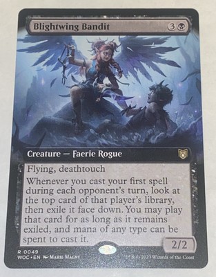 Blightwing Bandit 0049 - Extended Art Commander: Wilds of Eldraine MTG UNPLAYED | eBay