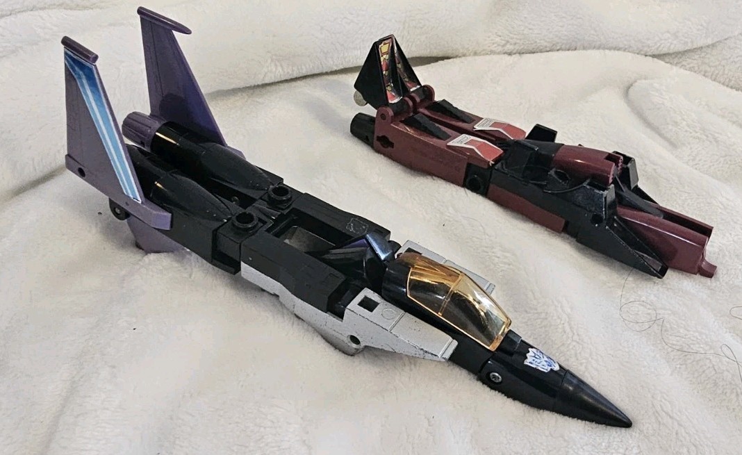 Skywarp 1985 Vintage G1 Transformers F-15 Hasbro Starscream Body Only ...