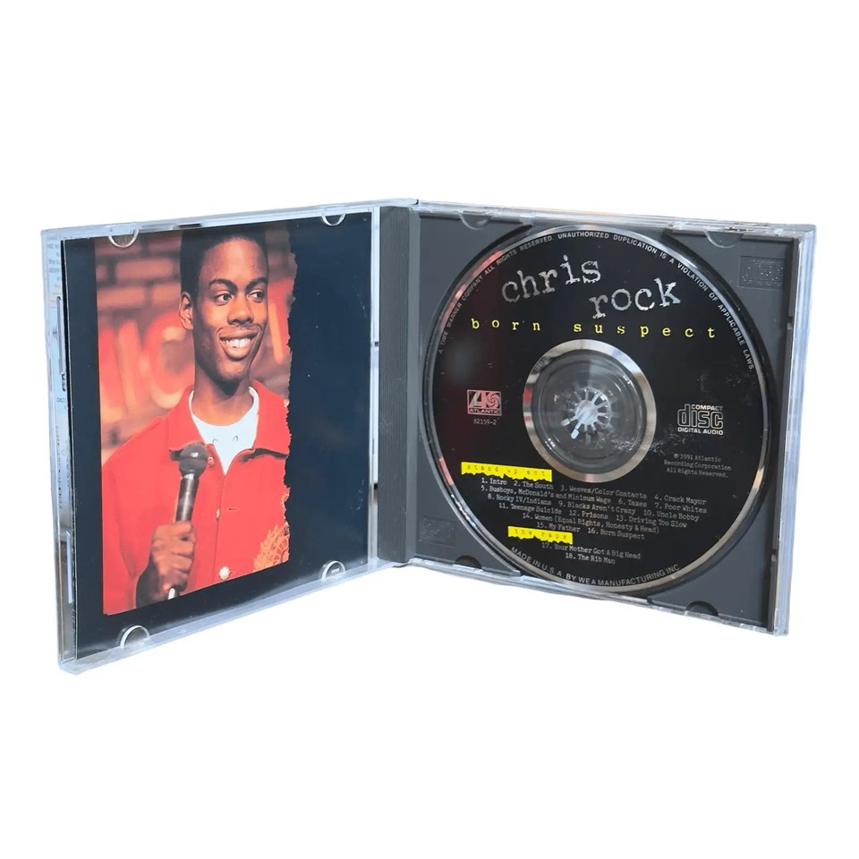 Chris Rock Born Suspect CD Album Comedy Vtg Music Explicit Lyrics Sz ...