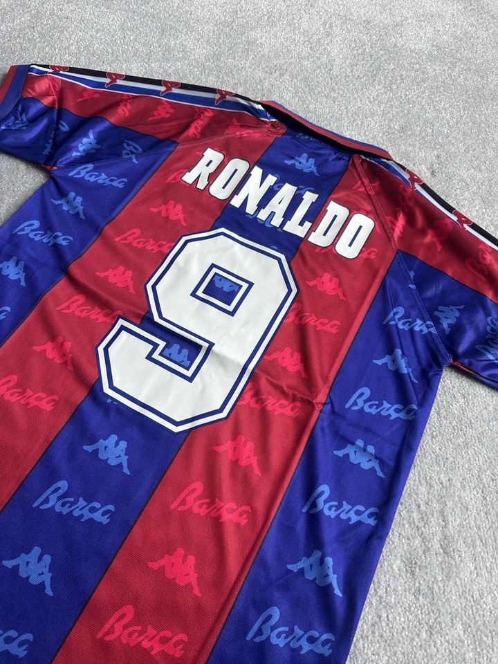 Retro Barcelona #9 Ronaldo 1995/1997 Football Shirt | eBay UK