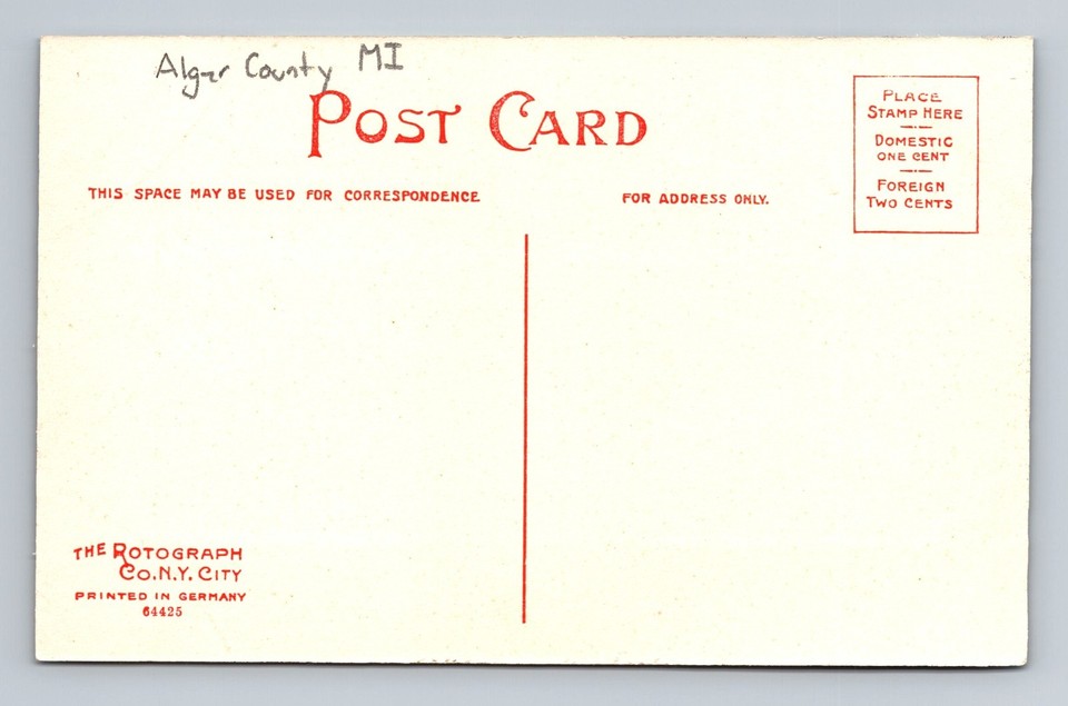 Algar County MI-Michigan Stockade Block House Fishing Grounds Vintage ...