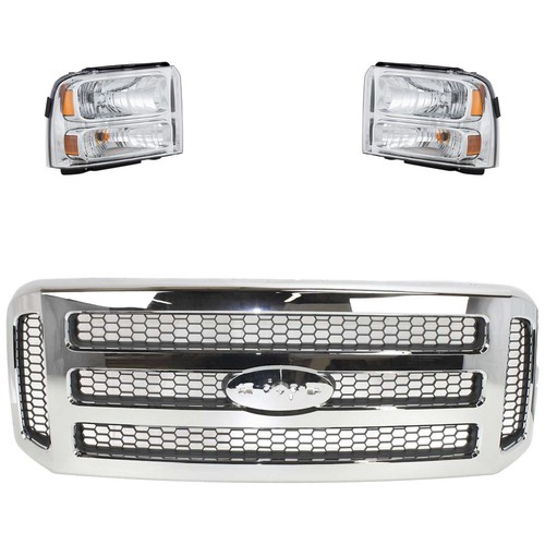Grille Grill for F250 Truck F350 Ford F-250 Super Duty F-350 Excursion ...