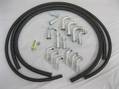 Universal 134a Air Conditioning Hose Kit Fittings AC Hoses O-Ring ...