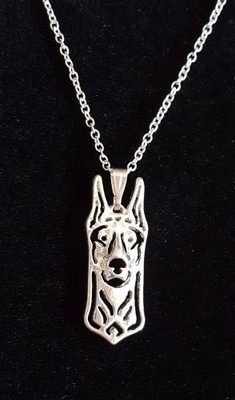 Doberman Pinscher Dog Cute Necklace, Pendant, Chain 18" | eBay