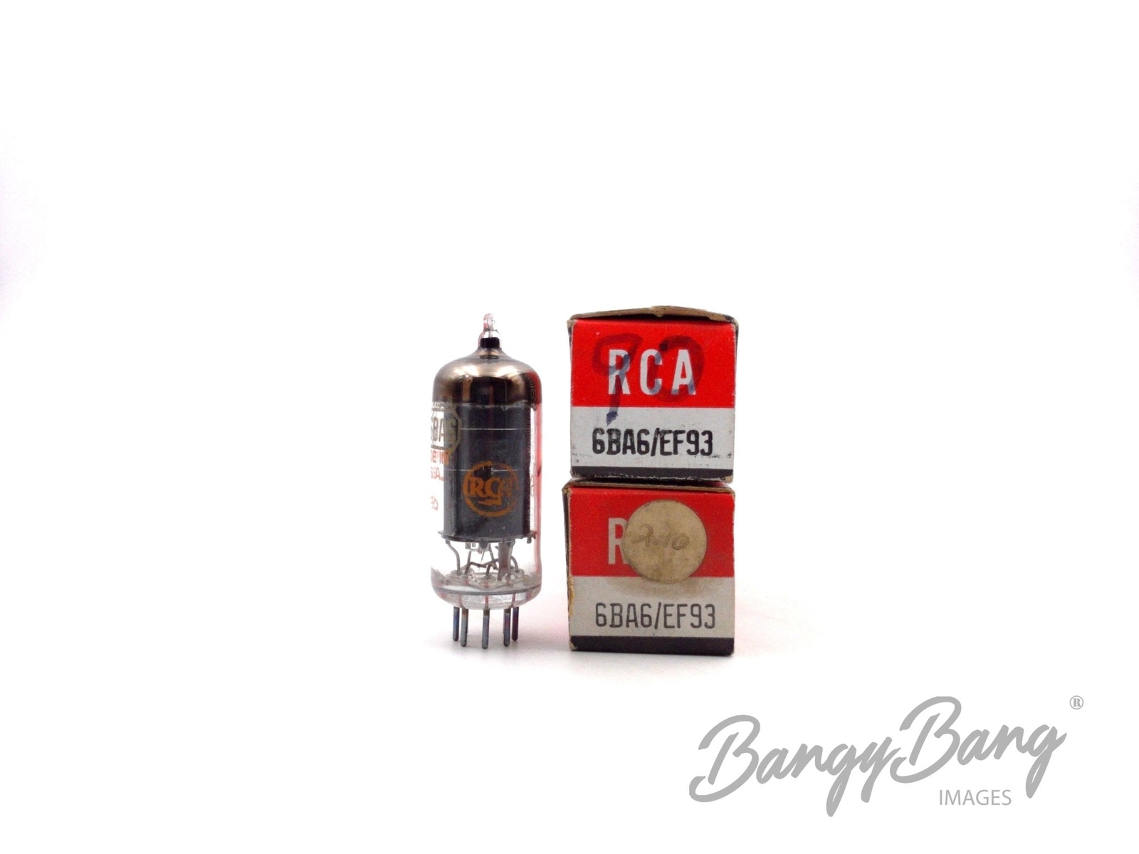 2 Vintage RCA 6BA6/EF93 Remote Cutoff Pentode Radio Amp. Audio Vacuum ...