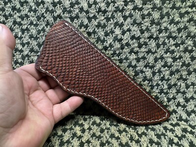 Custom Handmade Leather Snake Skin Sheath | eBay