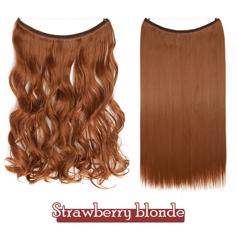 US Hidden Secret Invisible Band Wire In Thick One Piece Hair Extensions ...