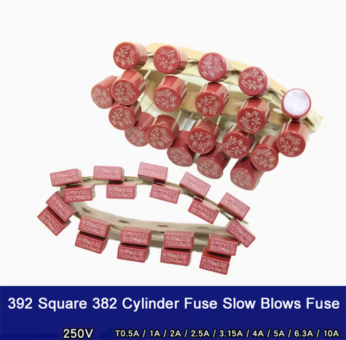 392 Square 382 Cylinder Fuse T0.5A 2.5A 3.15A 4A 6.3A 10A 250V Slow ...