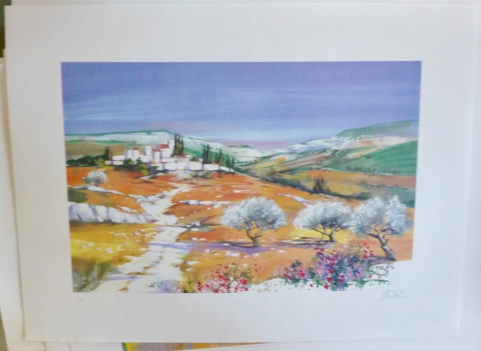 ELLA FORT Flowering after winter LITHOGRAPH HAND SIGNED 22" X 30 ...