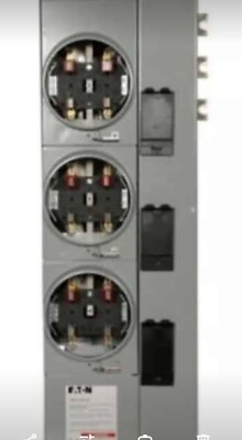 Eaton 200A Meter Stack_Ringless With Horm Bypass_3 Sockets/Bases | eBay