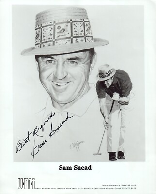 Sam Snead HOF Golfer Hand Signed Autograph 8x10 Photo | eBay