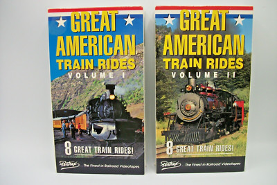 Boxed Set of 2 VHS GREAT AMERICAN TRAIN RIDES VOL. 1 & 2 EC | eBay