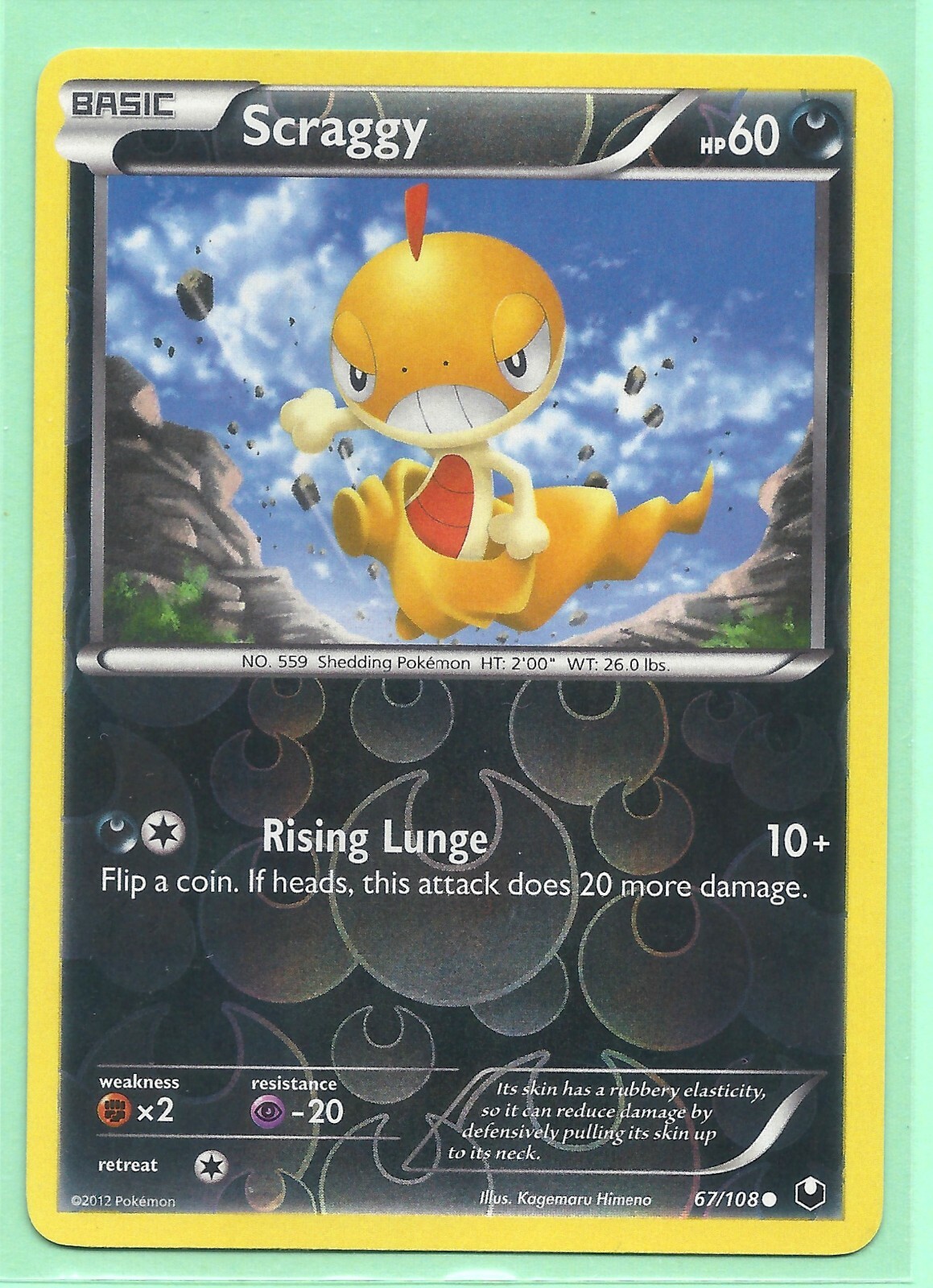 2012 SCRAFTY & SCRAGGY - 2 DARK EXPLORERS Pokemon Evolution Cards-REV ...