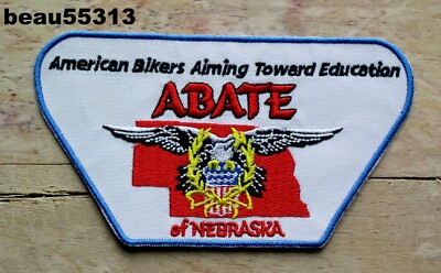 ⭐ABATE of NEBRASKA "DEDICATED TO FREEDOM OF THE ROAD" VEST JACKET PATCH ...