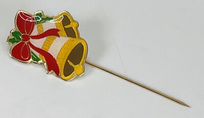 Vintage Christmas Bells Resin SWIB Brand Stick Hat/Lapel Pin | eBay