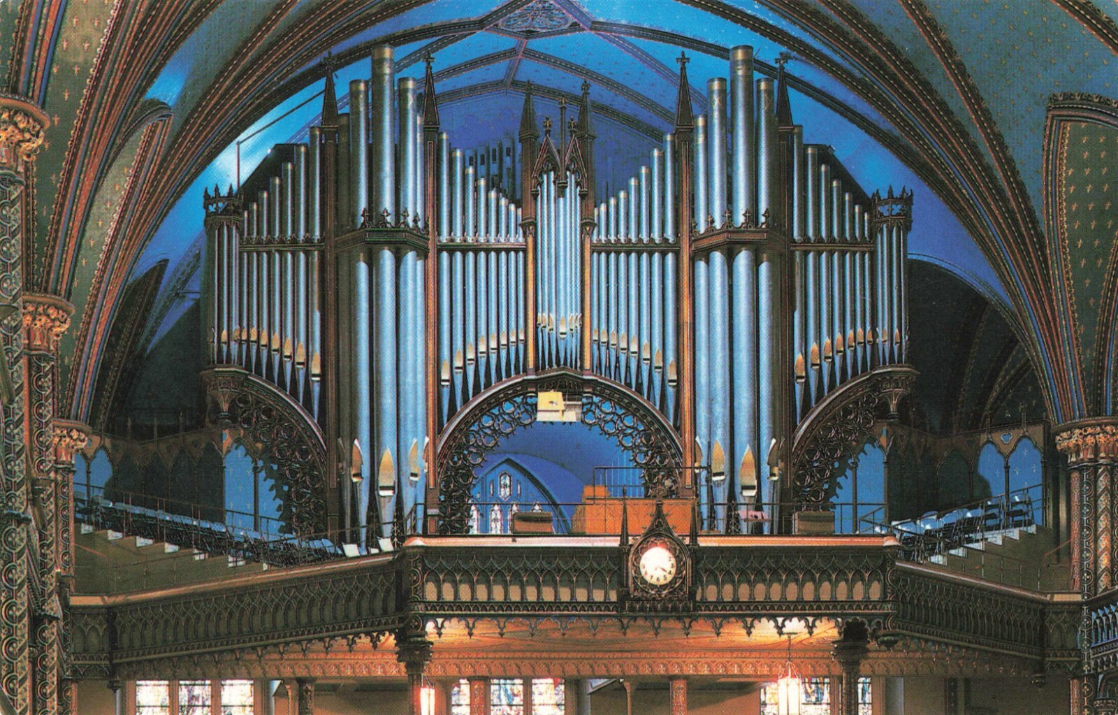 Postcard Organs Notre Dame Basilica Montreal Quebec Canada | eBay