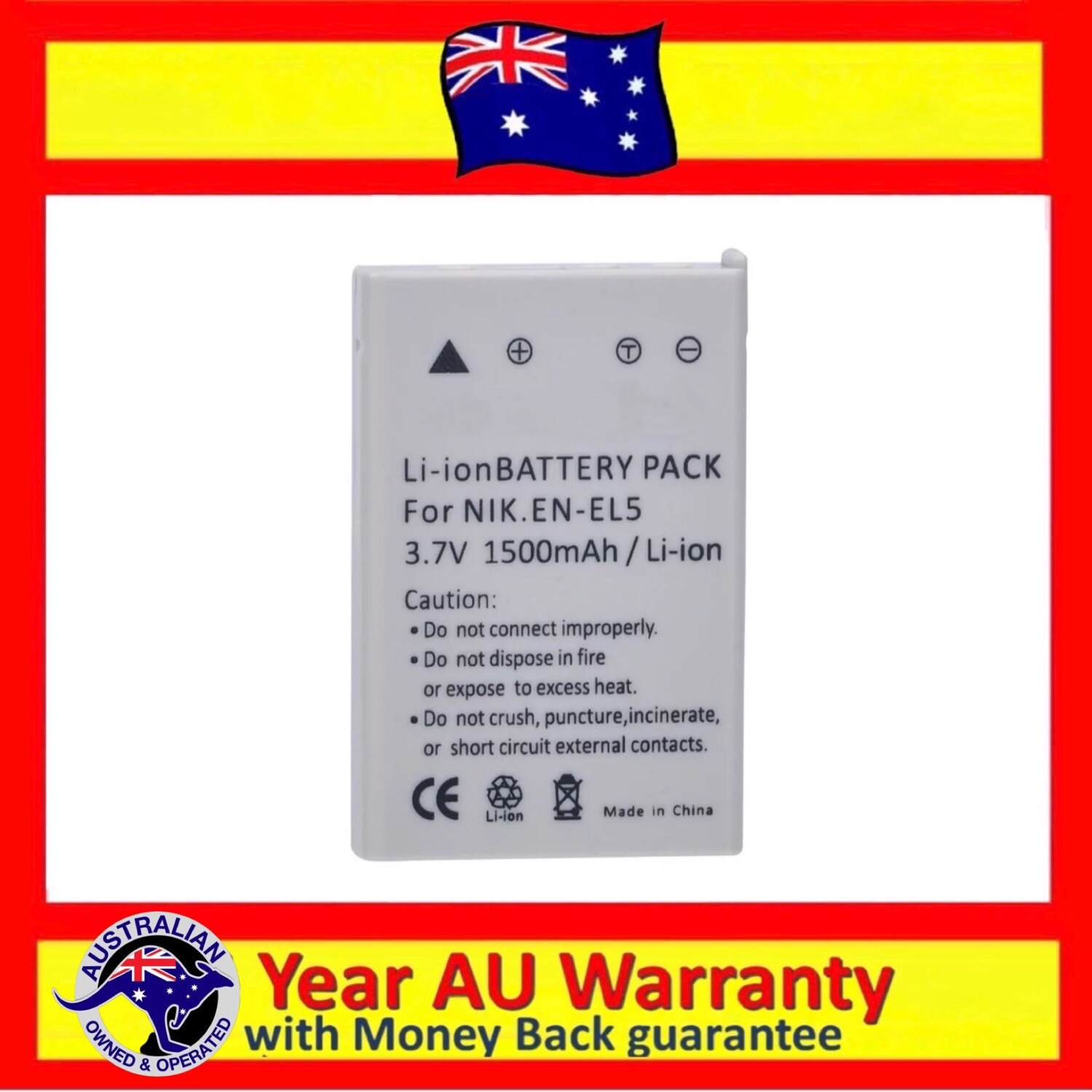 Battery EN-EL5 ENEL5 for Nikon P90 P100 P500 P510 P520 P5000 P5100 ...