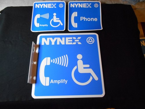 3- NYNEX advertising payphone Signage Pieces Lot. Take A Look | eBay