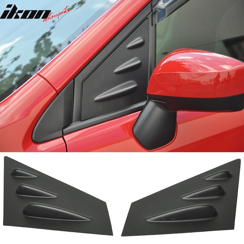 Fits 15-21 Subaru WRX STI Style Matte Black Side Window Louvers Vent ...