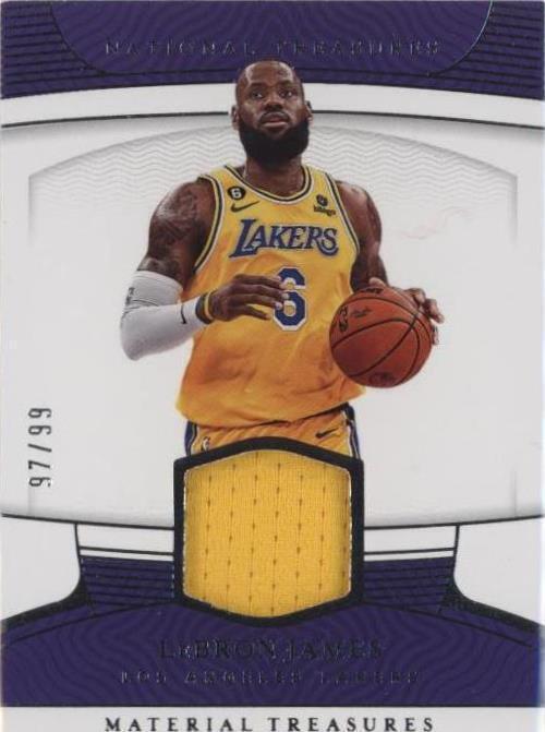 2022-23 Panini National Treasures - Material Treasures LeBron James #MT ...