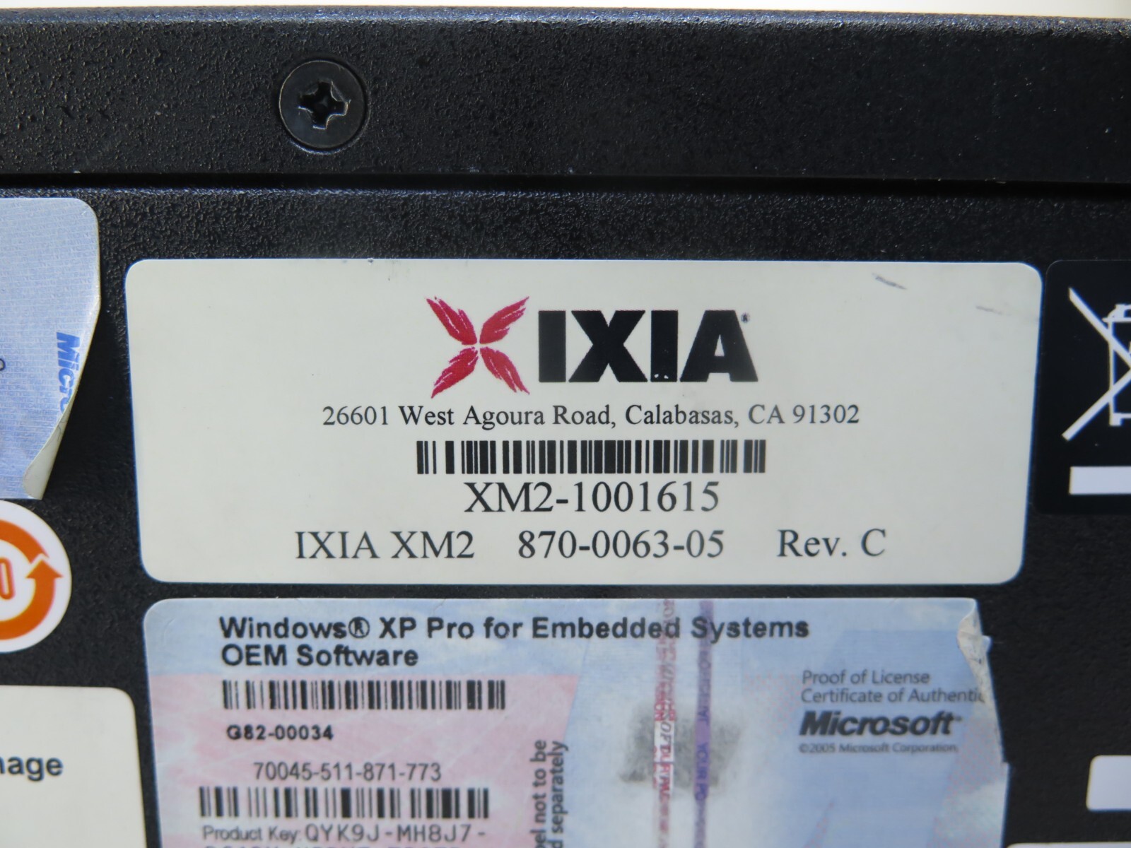 IXIA Optixia XM2 870-0063-05 Chassis Server IP Performance Tester ...