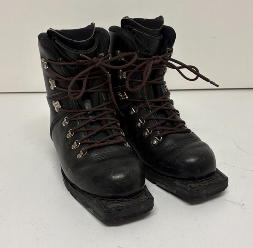 Merrell Padded Black Leather 3-Pin/75mm Telemark Ski Boots US Men's 9 ...