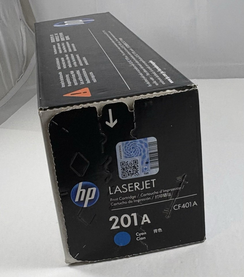 Genuine HP 201A CF401A Cyan Toner Cartridge LaserJet Pro - New/Factory ...